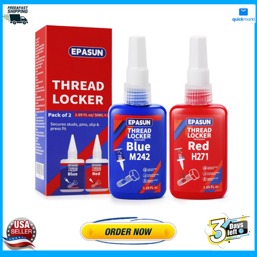 ThreadLocker 242 and 271, Thread Lock Medium and High Strength Lock ...