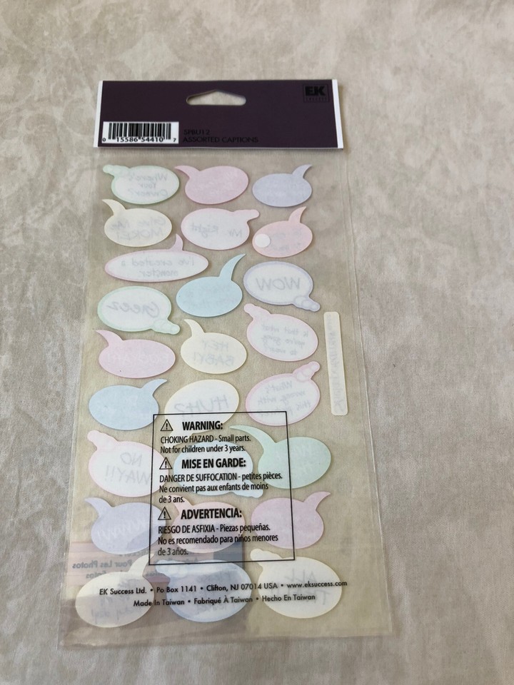 EK Success Sticko Classic Stickers Assorted Captions New in Package | eBay