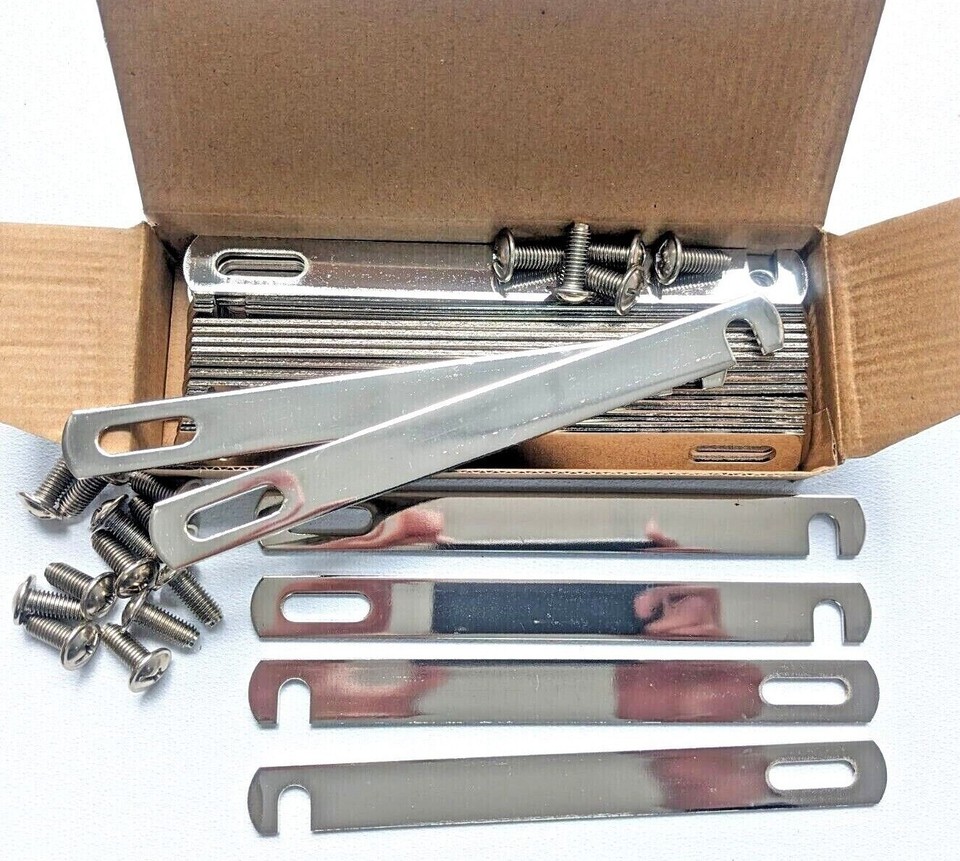 Divan Bed Base Connecting Link Bar 200mm Silver Nickle Plated 20 Link ...