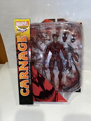 Diamond Select Toys Marvel Select Carnage Figure Rare UnMasked Variant ...