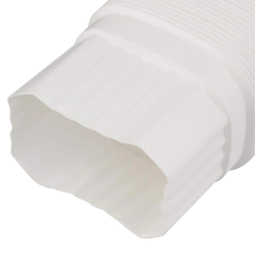 3 In. X 4 In. Flex-Elbow White Vinyl, Gutter Elbow, Downspout ...