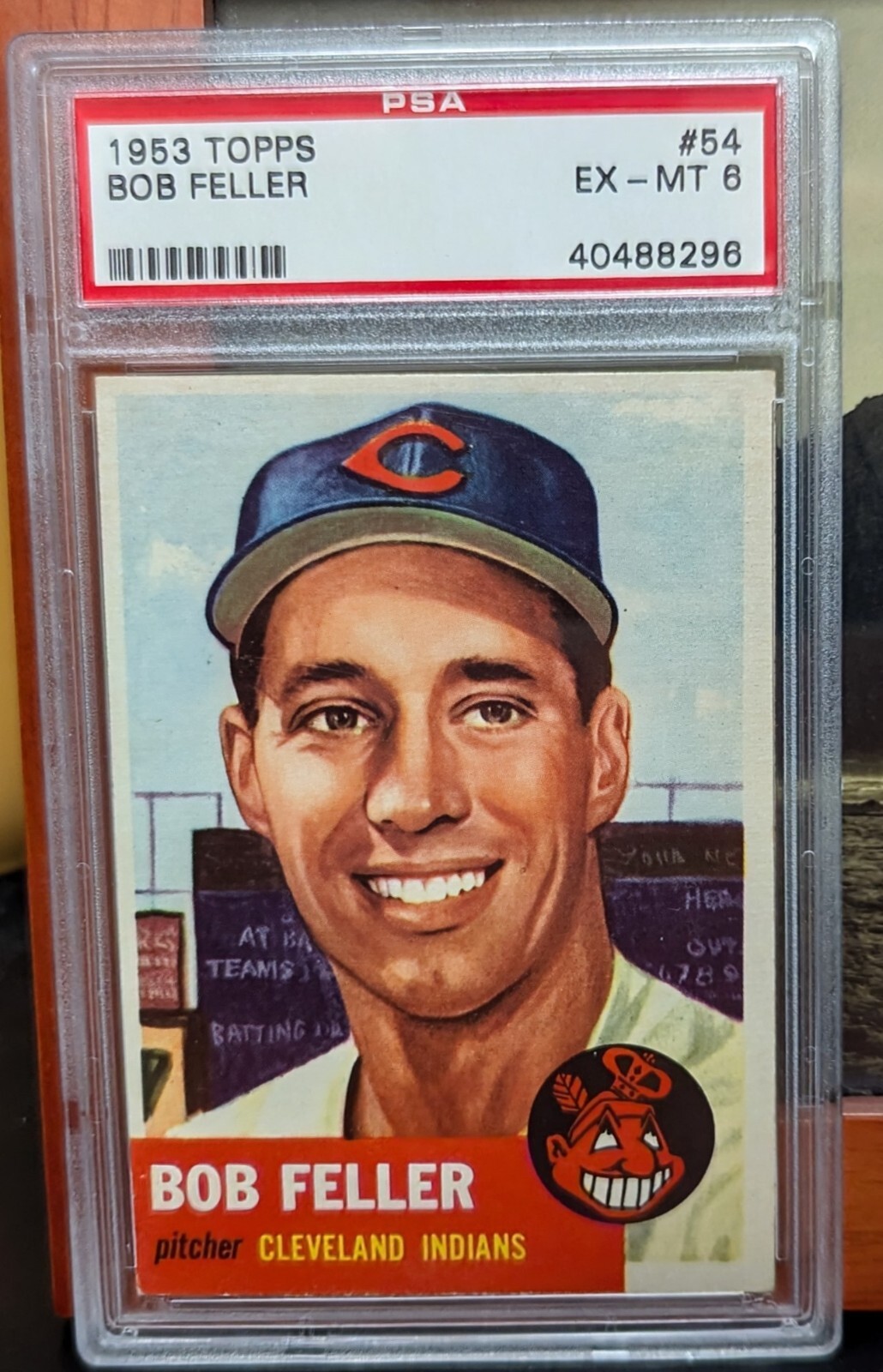 PSA 6 1953 Topps Bob Feller Cleveland Indians HOF . Great color. | eBay