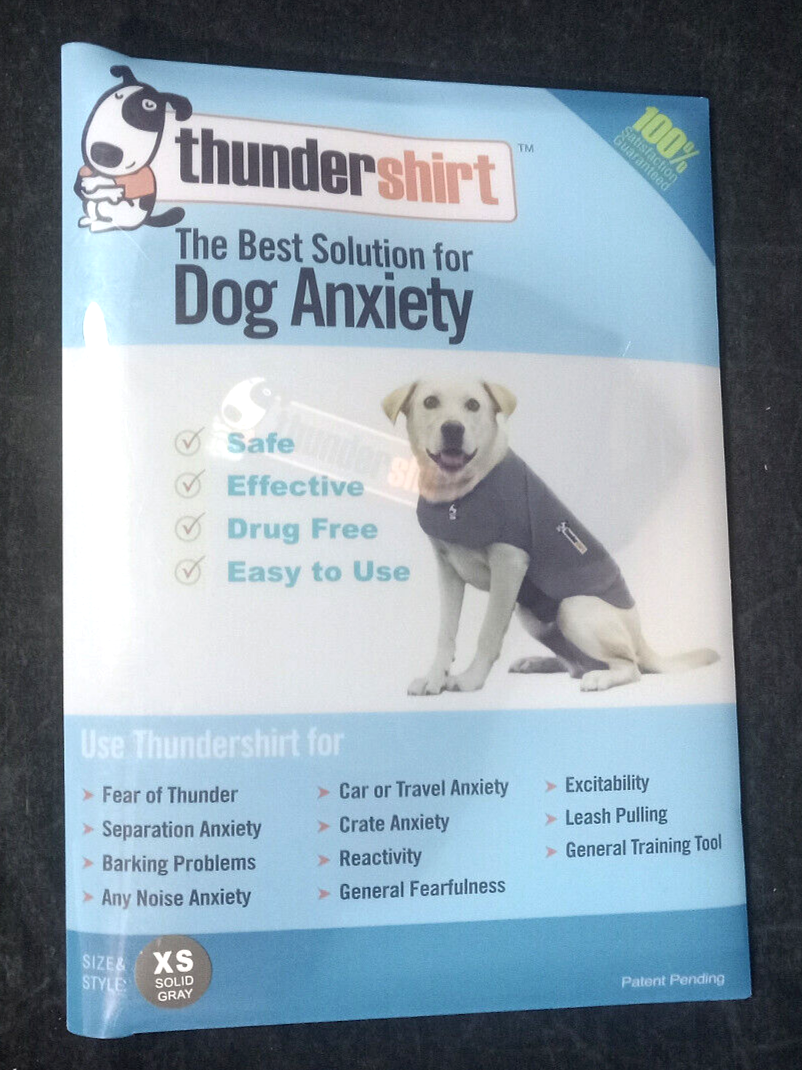 ThunderShirt XS Size Dogs Vest - Solid Grey Puppy Safety 854880001141 ...