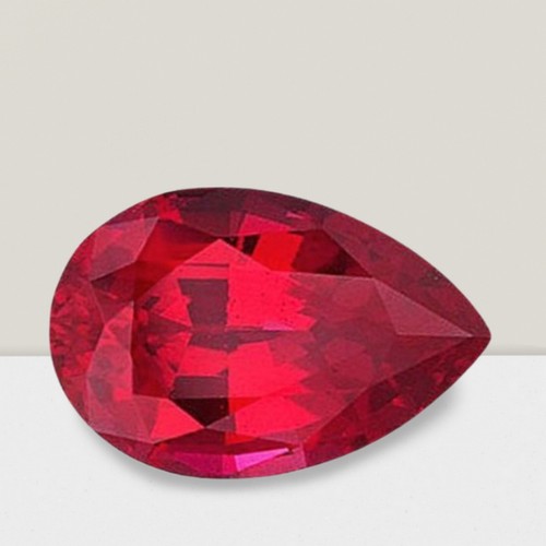 Ruby Pear Cut Gemstone 4 Cts - 12x8 mm VVS Loose Gem | eBay