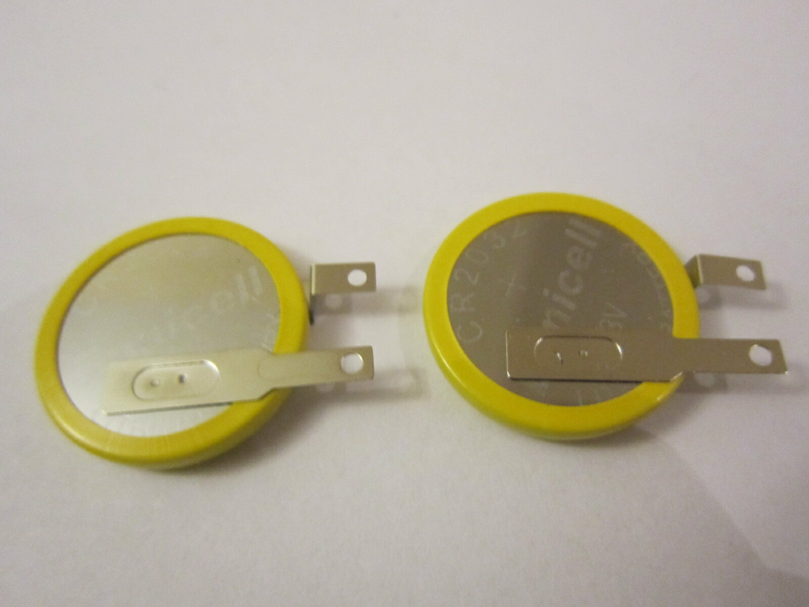 5x CR2032 with 5mm Tabs Pins Eunicell Lithium Batteries 3V CMOS BIOS ...