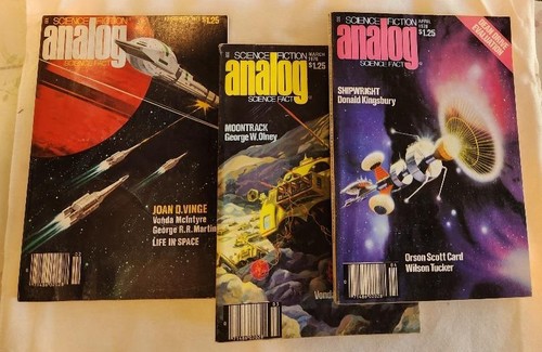 analog science fiction magazine, Feb, Mar, Apr 1978, with good writers ...
