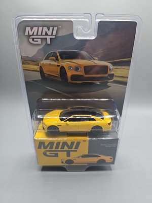 MINI GT BENTLEY CONTINENTAL FLYING SPUR 1/64 DIECAST CAR MONACO YELLOW ...
