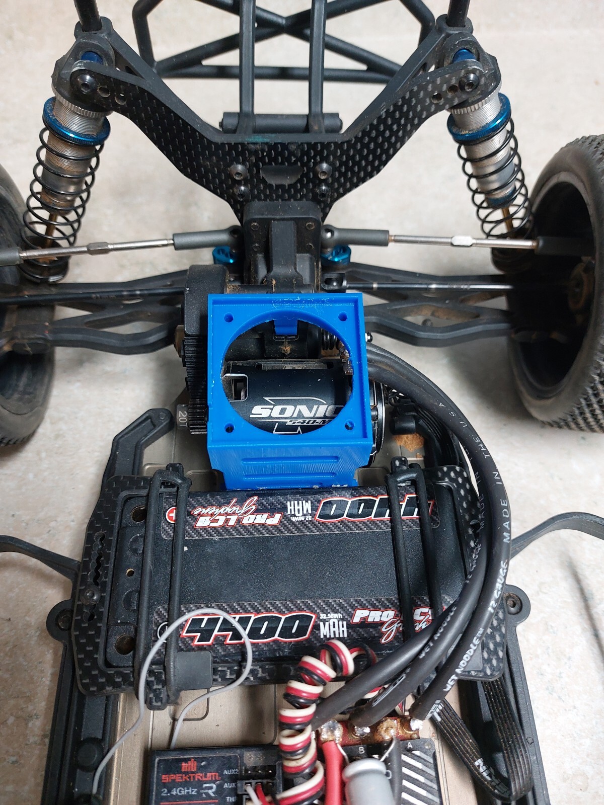40mm Motor Fan Mount Team Associated B6-B6.4 Buggy SC6.1 SC6.2 (READ ...