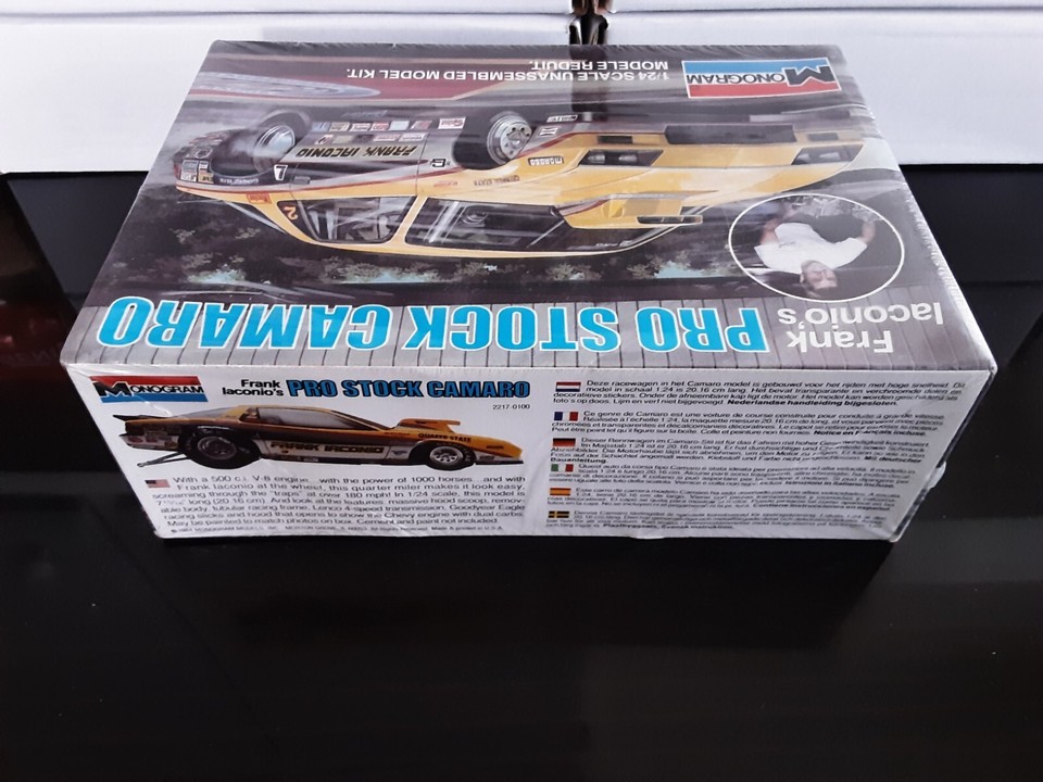 MONOGRAM FRANK IACONIO'S PRO STOCK CAMARO MODEL KIT FACTORY SEALED | eBay