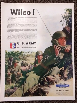 Vintage US army print ad. Beautiful ad. Post WW2. Early 50's | eBay