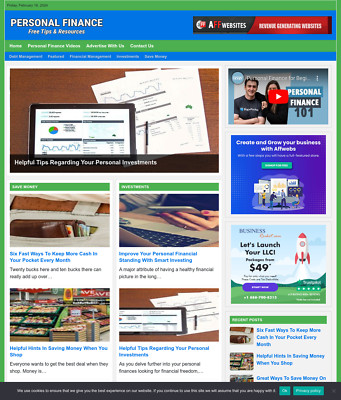 Personal Finance Website Business For Sale: Ready-to-Launch Free ...