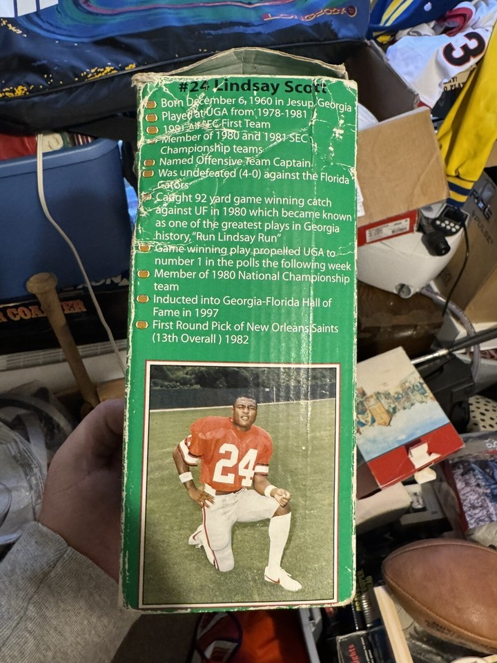 Lindsey Scott Bobblehead 2011 Ga/fla UGA Georgia Bulldogs 1980 Rare ...