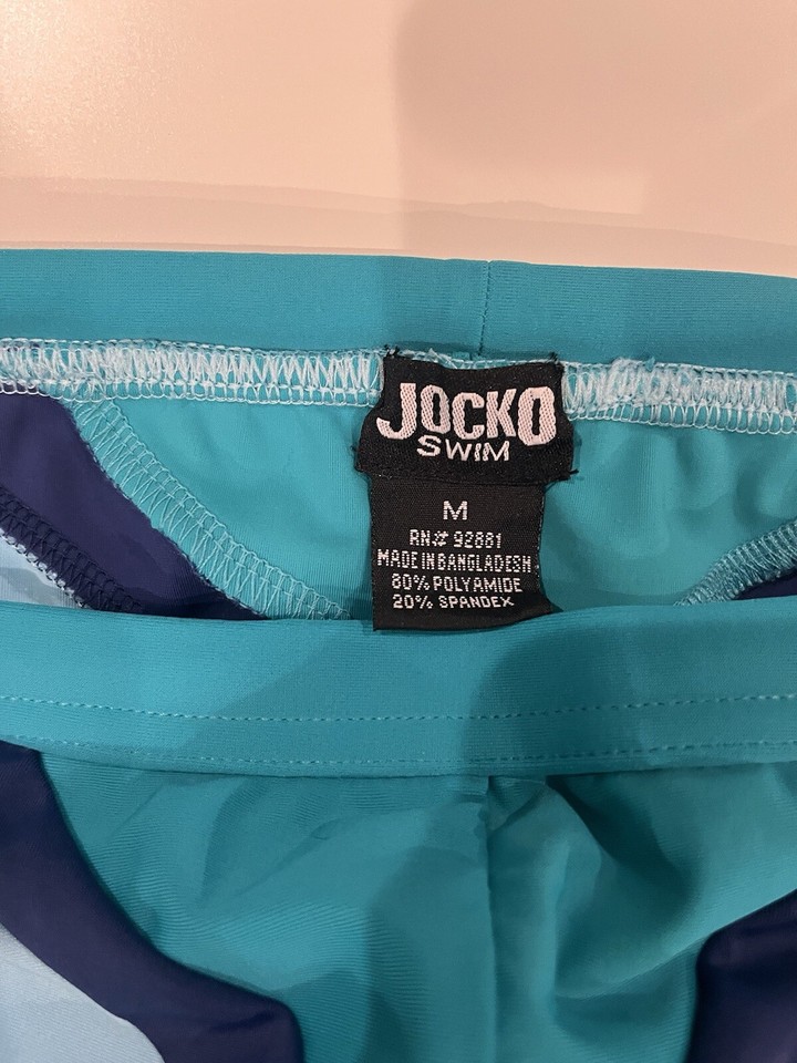 Jocko Swim Brief, Blue And Teal Speedo Bikini Elastic Waist ...