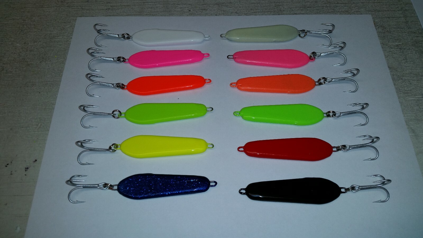 1.5 OZ AND 2 OZ SHAD SLAB SPOONS WITH SEA GUARD HOOKS FROM LOUIE'S ...