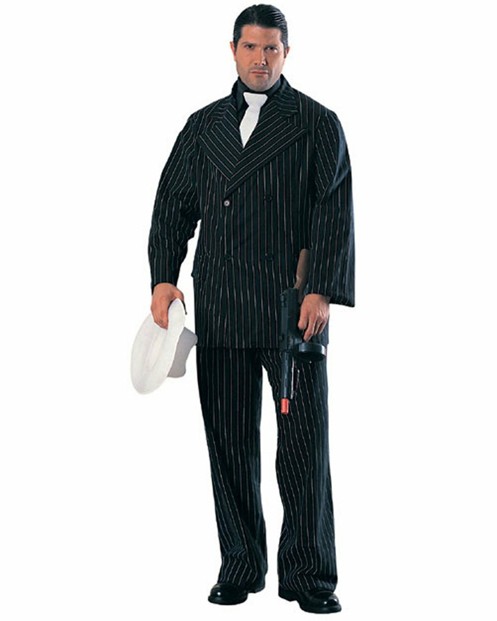 CA306 Deluxe Mens Gangster 20s 1920s Pinstripes Suit Fancy Dress ...