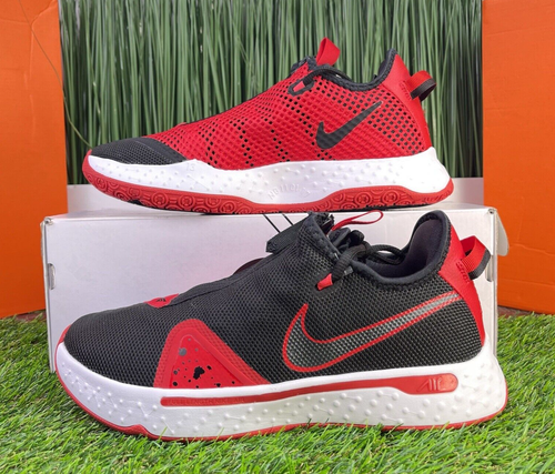 Nike PG4 Paul George Mens Basketball Shoes Black Red CD5079-003 Size 8. ...