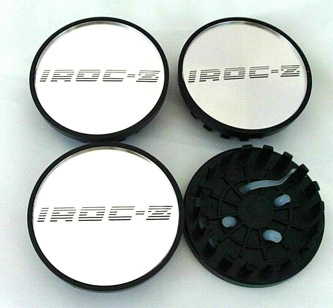 1988-90 CAMARO / Z28 / IROC ALUMINUM WHEEL CENTER CAPS - SILVER IROC-Z ...