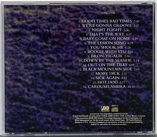 Led Zeppelin • Disc One 1993 Atlantic 16 Tracks *Mint Condition* | eBay