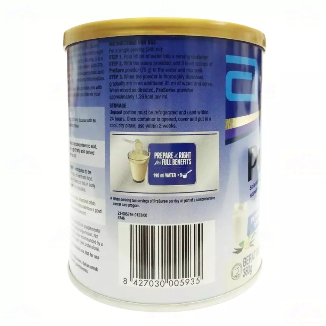 8x Abbott Pro Sure Milk Improve Appetite High Protein Prebiotic EPA ...