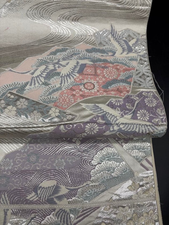 Luxury Pure Silk Bag Obi Formal Formal Fashion Obi Flowing Water ...