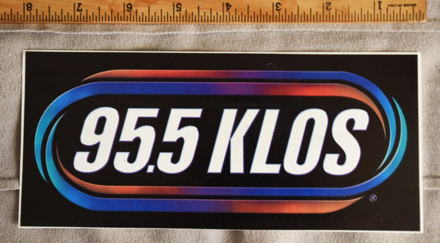 Vintage 95.5 KLOS LA Rock and Roll Radio Station Bumper Sticker | eBay