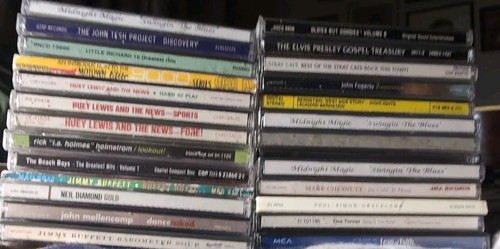 Lot Of 28 Music CD's Oldies Motown Rock Elvis, Little Richard,Rod ...