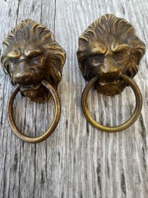 Drawer Pulls - Antique Lions Head