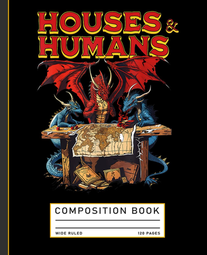 Houses and Humans Vintage Retro 90S Gamer Gaming Composition Notebook ...