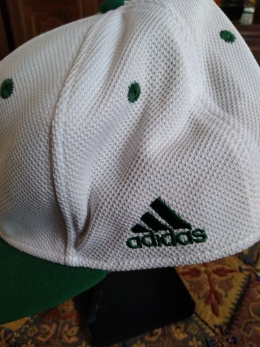 Adidas White Green Trim Superflex Baseball Cap NEW! Size XL/ XXL. | eBay
