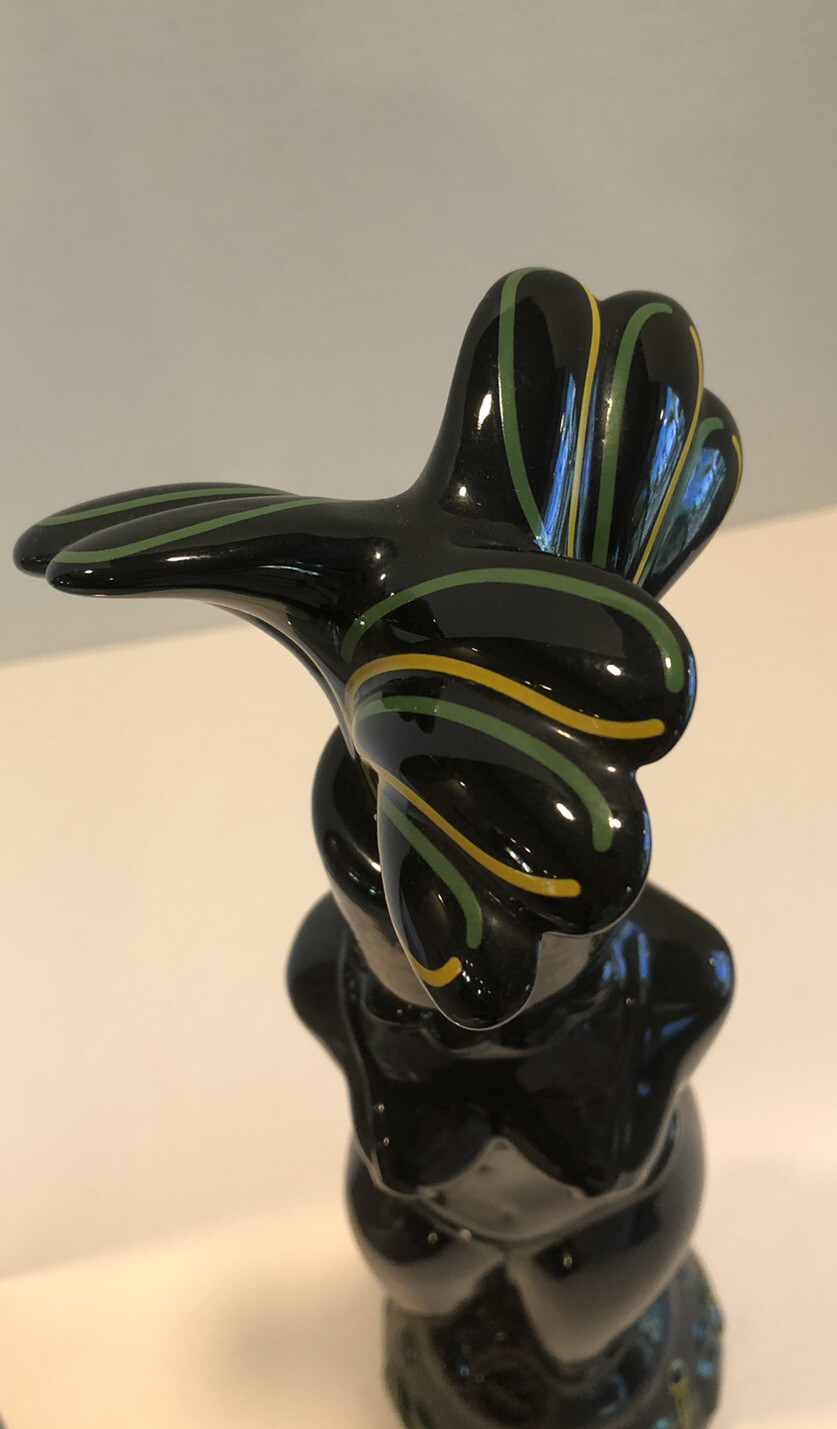 Ceramarte Batuque Porcelain Cachaca Rum Bottle Figural Brazil 2003 1st ...