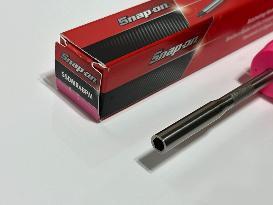 NEW Snap-On Tools USA PINK Hard Handle Ratcheting Screwdriver w/ Bits ...