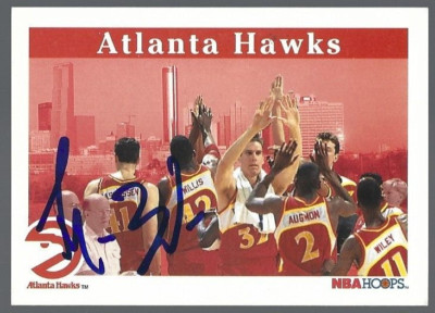 1992-93 NBA Hoops #266 Morlon Wiley IP autograph signed card | eBay