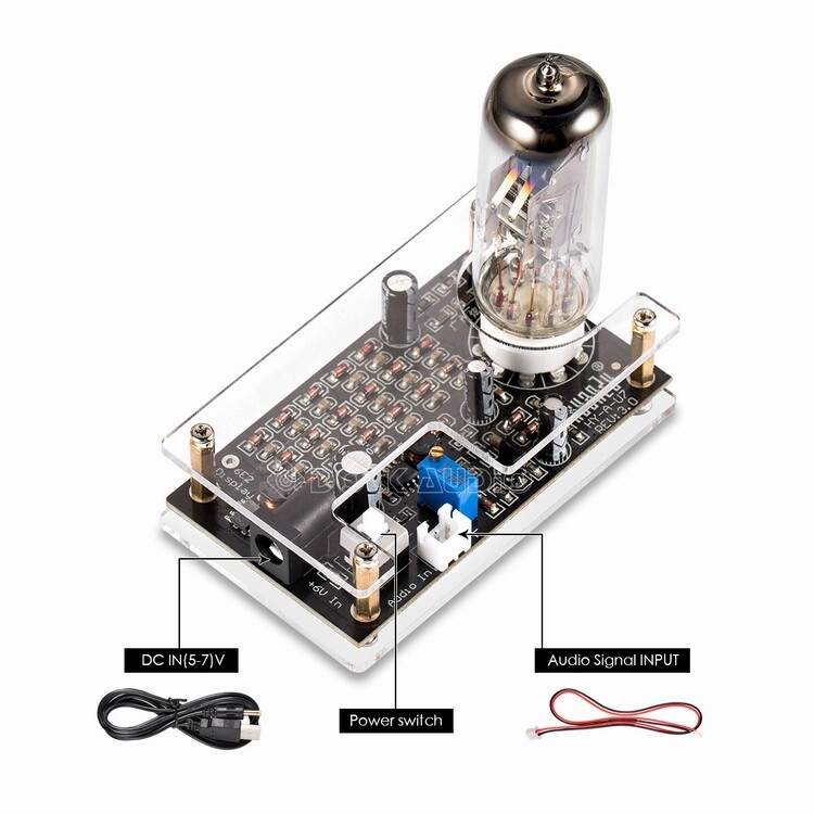 Magic 6E2 EM87 Preamp Tube Audio Level Indicator VU Meter Driver Board ...