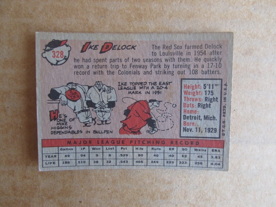 1958 TOPPS BASEBALL CARD SINGLES #271-495 COMPLETE YOUR SET U-PICK ...