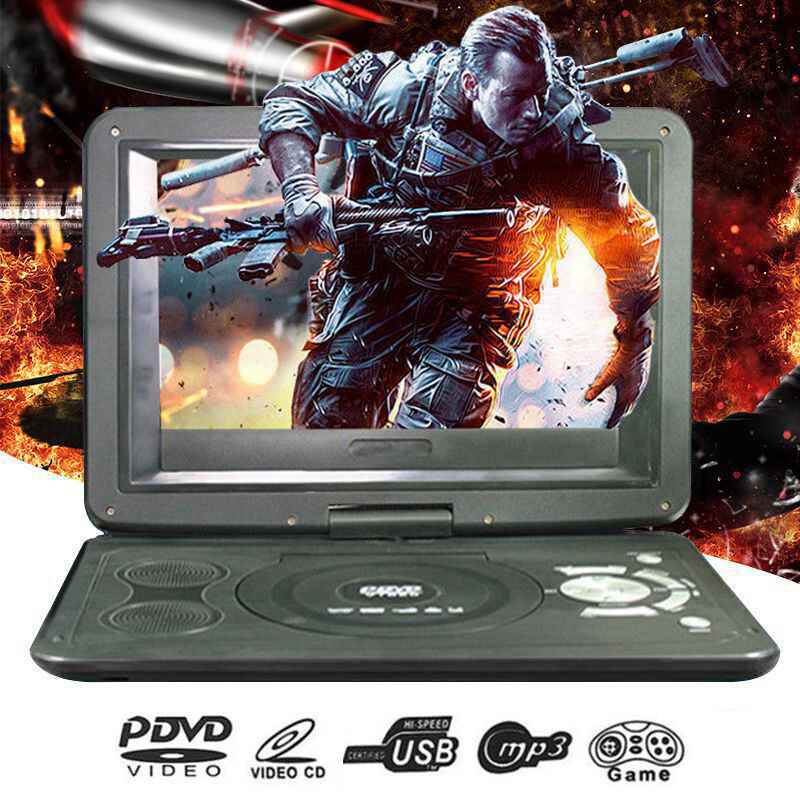13.9" Portable DVD Player HD CD Player 16:9 LCD Widescreen Card Reader ...