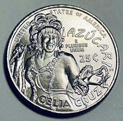 2024 P Celia Cruz "AZUCAR!" American Women Quarter UNC from Mint Roll ...