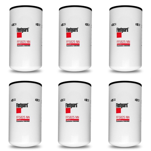 6 Pack FF5825NN Fuel Filter NanoNet X15 For Cummins Genuine Fleetguard ...