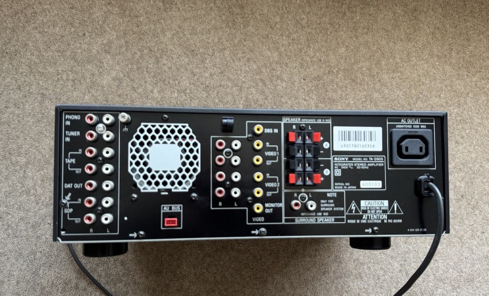 Sony LBT-D905 Integrated Stereo Amplifier TA-D905 Great Used Condition ...