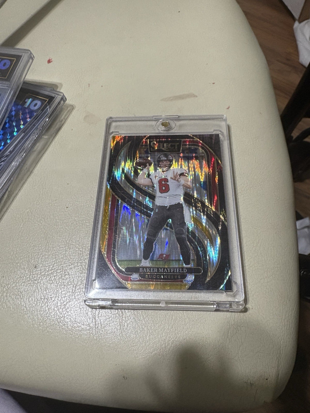 2024 Panini Select - Premier Level Baker Mayfield #108 Red & Yellow ...