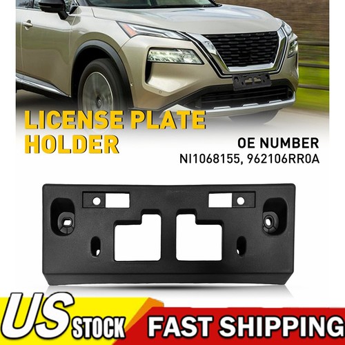 For Nissan Rogue 2021 2022 2023 Front Bumper License Plate Tag Holder ...