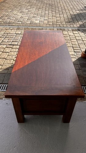 Next Furniture Solid Mango Wood TV Unit w/ Drawers / Coffee Table | eBay UK