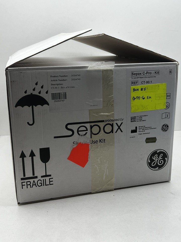 GE CT-90.1 Sepax C-Pro Cell Processing System Single Use Kit ~ EXPIRED ...