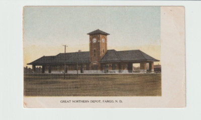 Railroad Depot~Fargo ND~Old Postcard | eBay