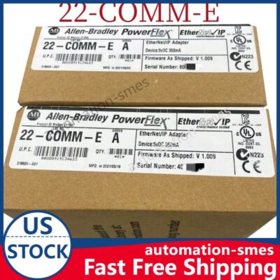 nEW Allen-Bradley 22-COMM-E Ethernet/IP Comm Adapter New Sealed 2021 TX ...