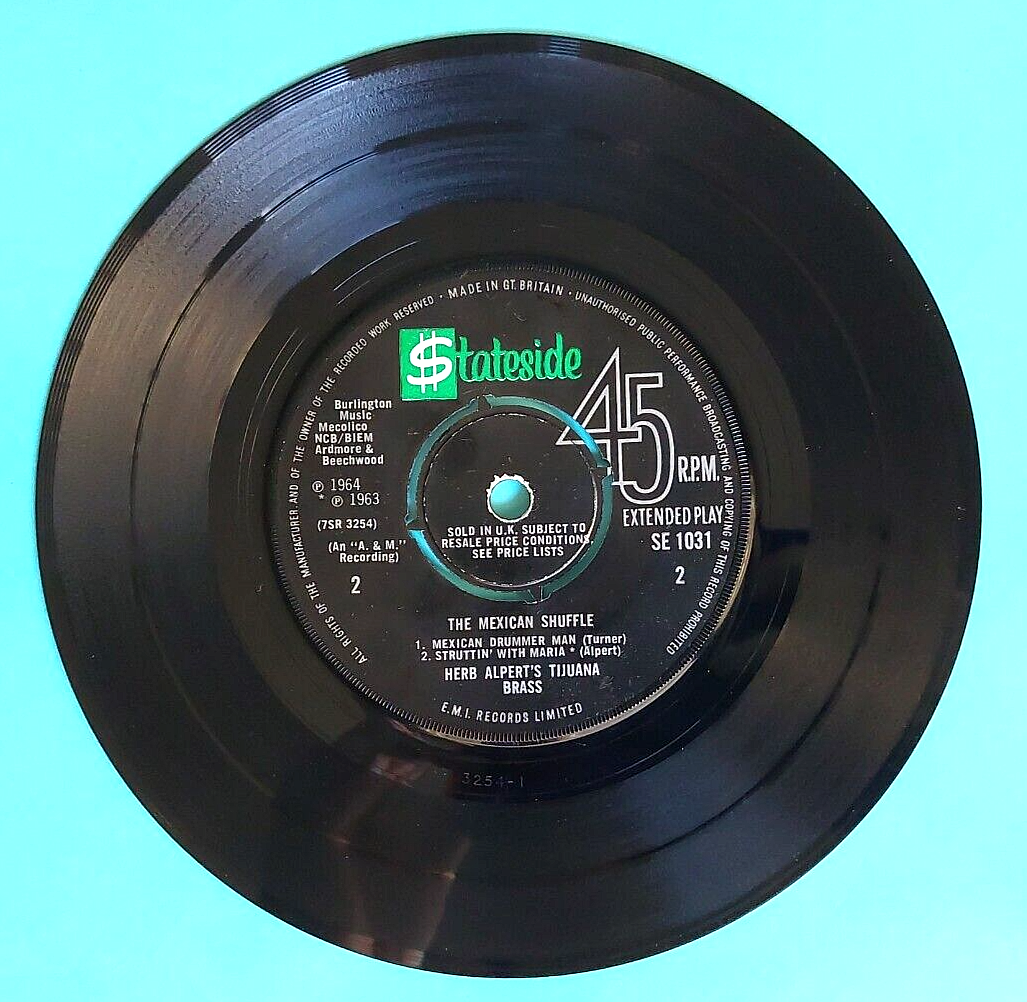 HERB ALPERT'S TIJUANA BRASS - SE1031 (EP) - THE MEXICAN SHUFFLE 1964 ...
