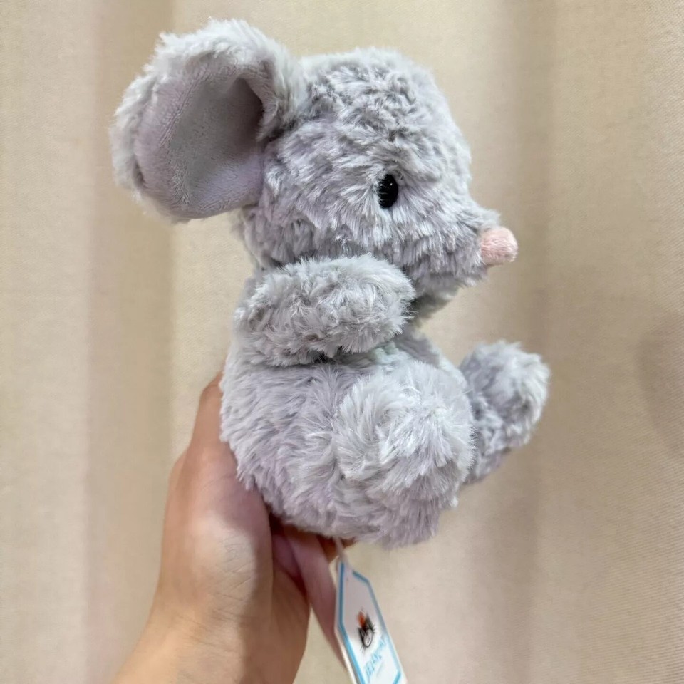 Ultra-Soft Yummy Mouse by Jelly-cat Gray Plush Stuffed 5.9in Toy No ...