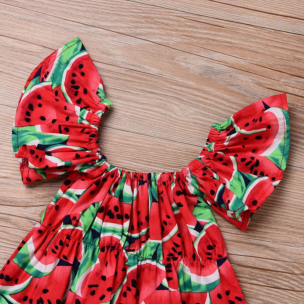 NEW Baby Girls Watermelon Red Romper Sunsuit Jumpsuit Headband Outfit ...