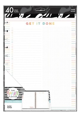 The Happy Planner - Everyday Get It Done - Big Filler Paper - 40 Sheets ...