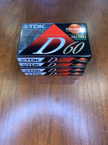 TDK High Output D60 Casette Tape lot of 4 TYPE I New Old Stock | eBay