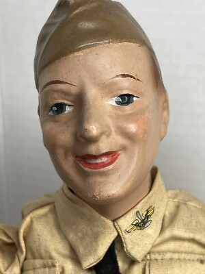 15 " WWII Freundlich Novelty Corp Army Military Composition Doll Outfit ...